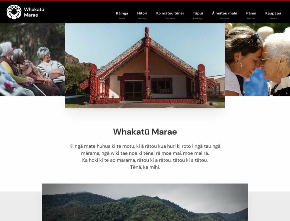 Whakatū Marae - Avoca Web Design